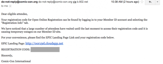 San Diego Comic-Con 2015 Open Registration Recap: The Day The Member ID ...