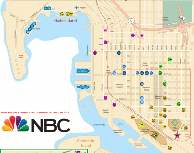 SDCC 2015 Shuttle Map, Schedule Revealed - San Diego Comic-Con ...
