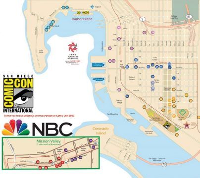 SDCC 2017 Shuttle Map, Schedule Revealed - San Diego Comic-Con ...