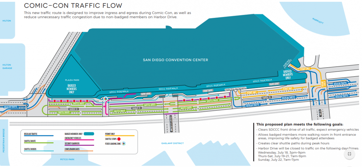 Harbor Drive Closing to Traffic During San Diego Comic-Con, Other ...