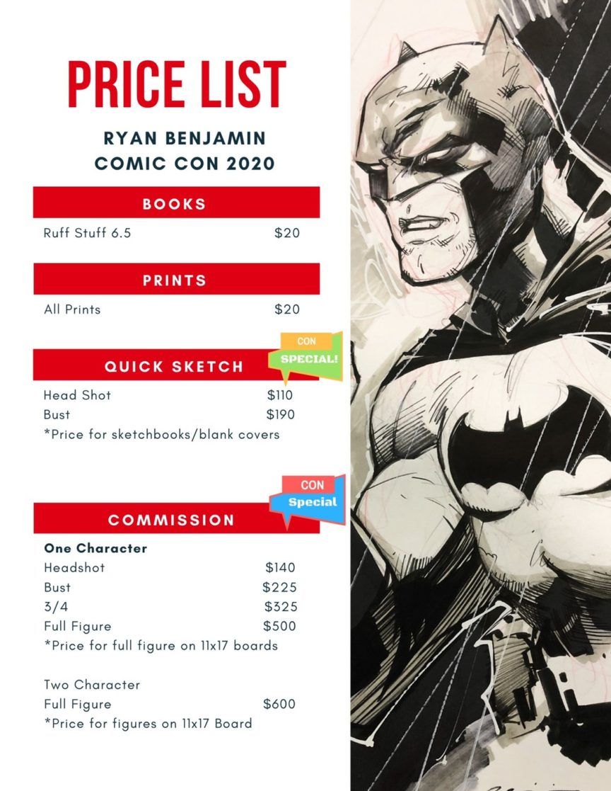 List of Open Artist Commissions for San Diego Comic-Con 2020 [UPDATE #2 ...