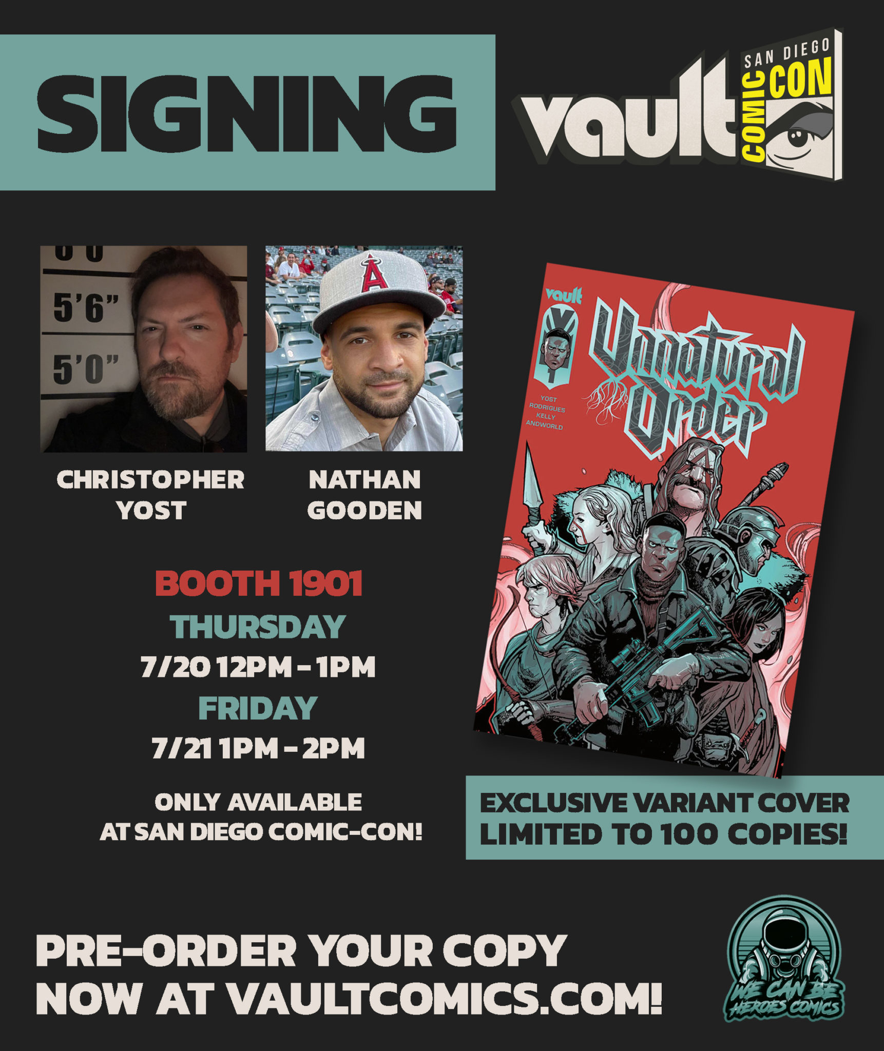 Vault Comic San Diego Comic-Con 2023 Exclusives, Signings - San Diego ...