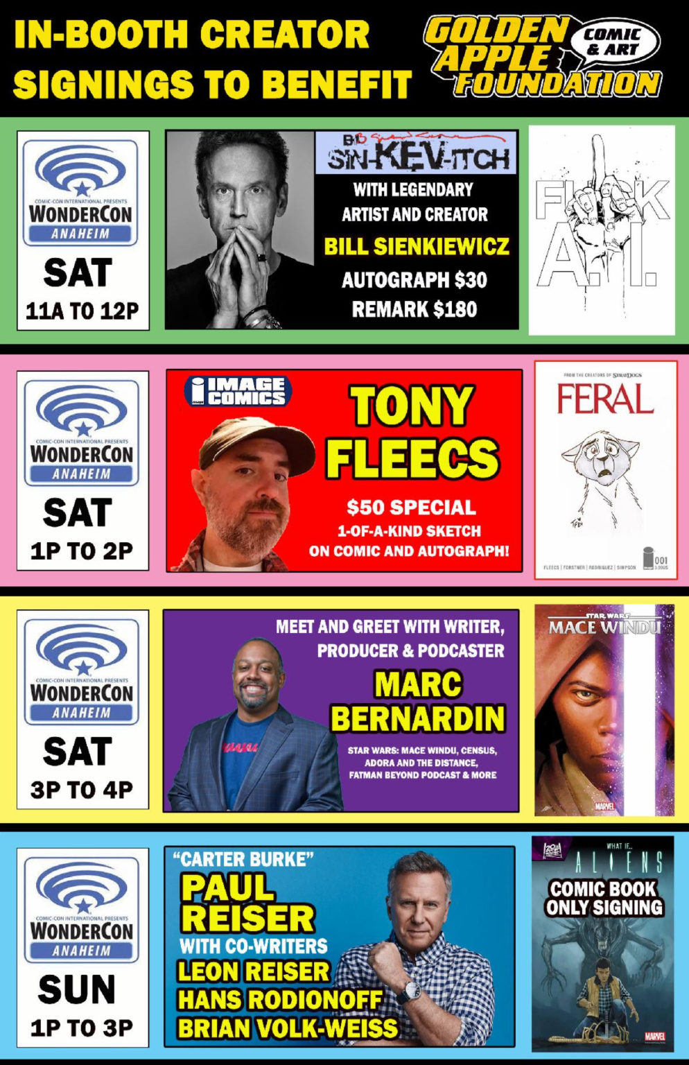 Golden Apple Comic and Art Foundation Unveils WonderCon Anaheim 2024 ...