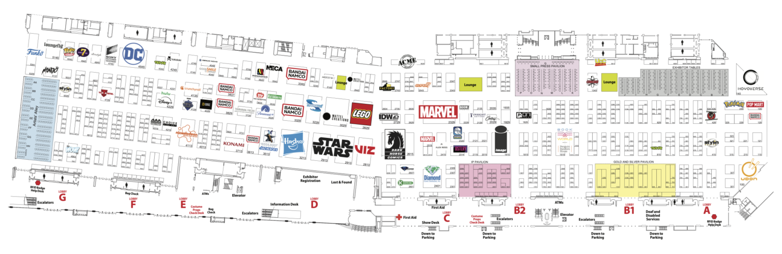 Exhibitor List, Floor Map for San Diego Comic-Con 2024 Revealed - San ...