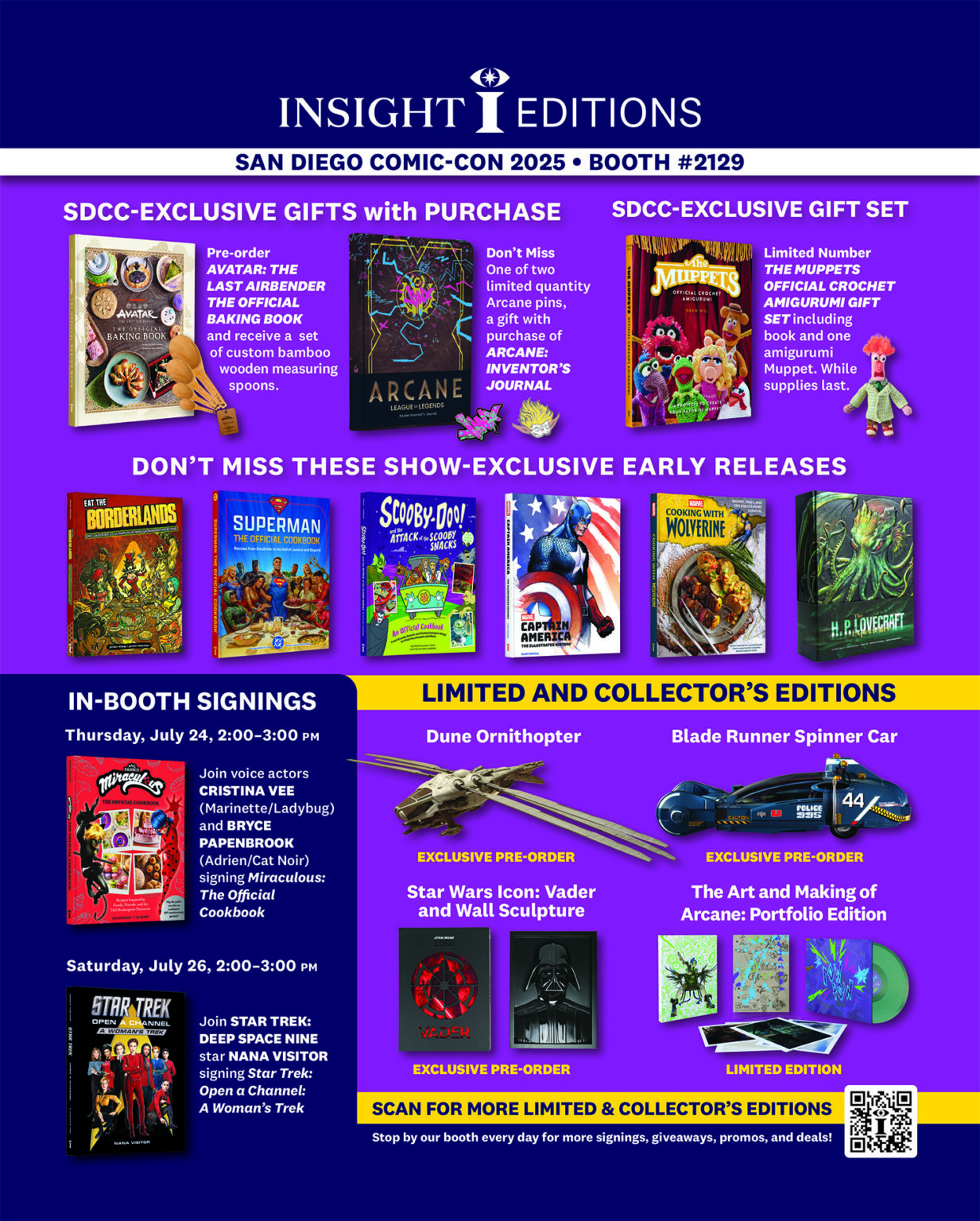 Insight Editions San Diego Comic-Con 2025 Exclusives, Signings & More ...