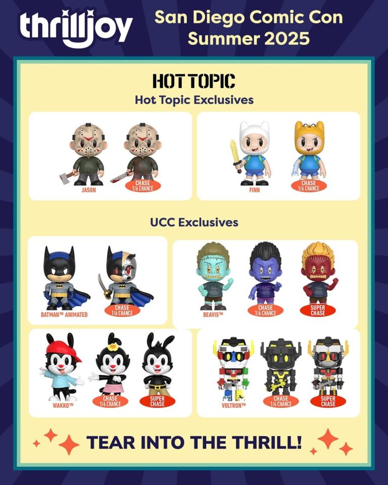Thrilljoy San Diego Comic-Con 2025 Exclusives, Plans [UPDATE July 18 ...