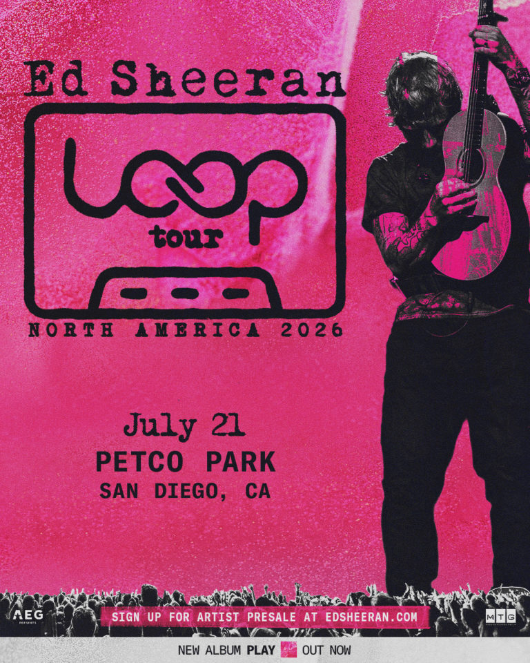 Ed Sheeran LOOP Tour Set for Night Before San Diego Comic-Con 2026 - San Diego Comic-Con ...