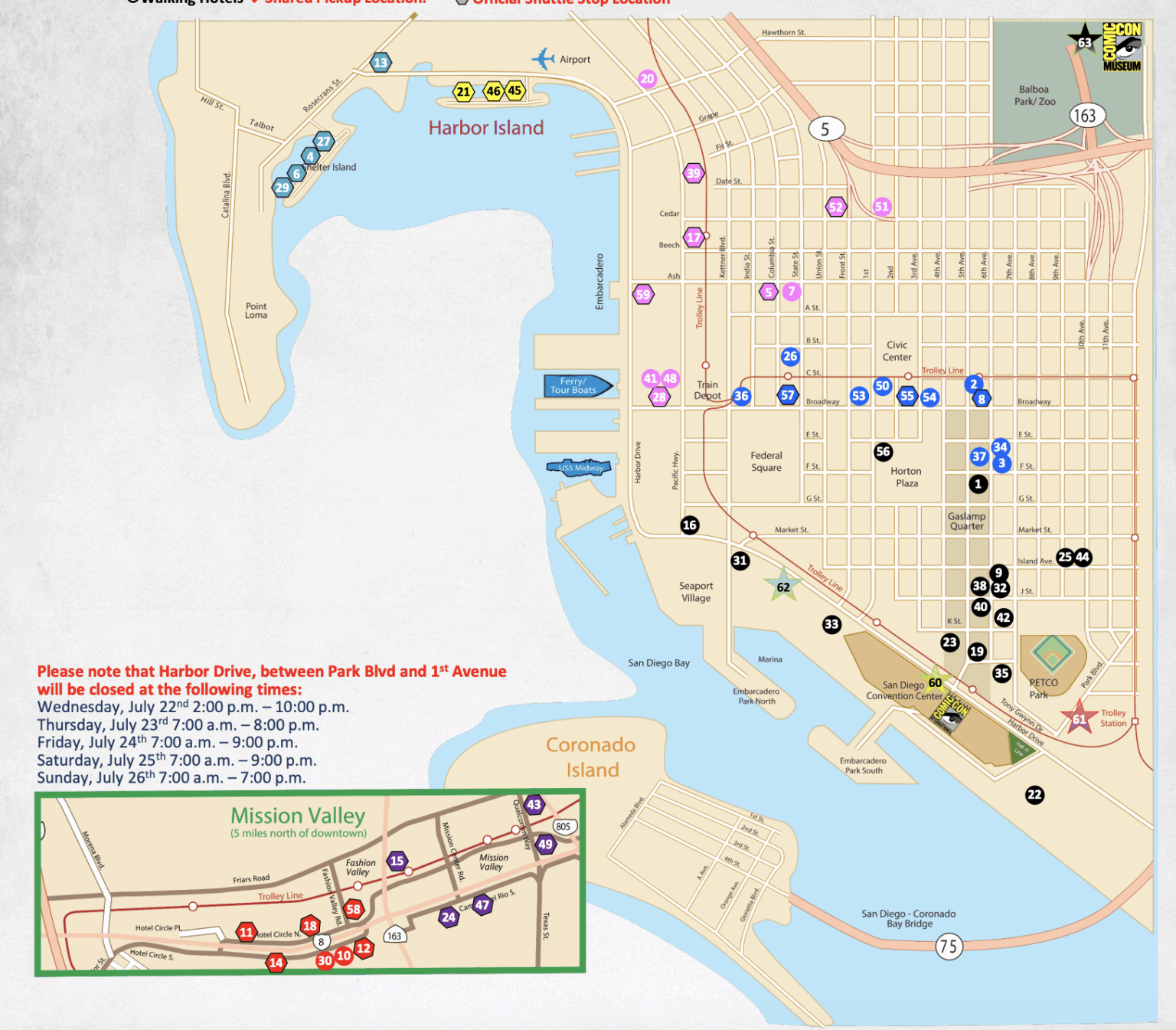 San Diego Comic-Con 2026 Shuttle Schedule Revealed - San Diego Comic ...