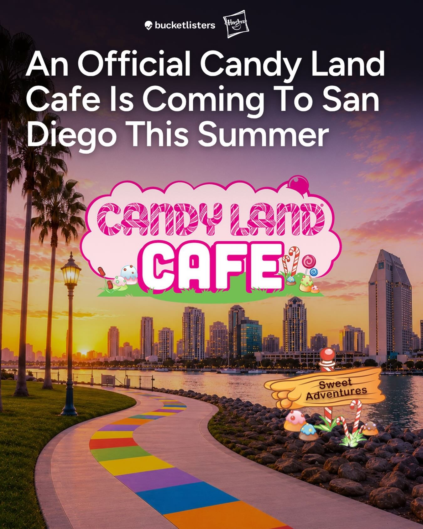Bucket Listers and Hasbro Bringing Sugary New Candy Lane Cafe Pop-Up to ...
